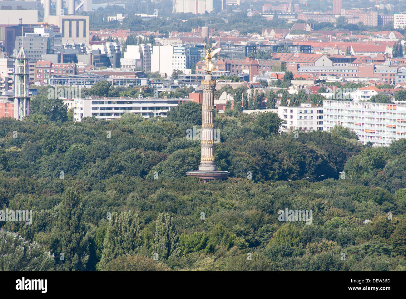 View from panoramapunkt, Potsdamer Platz over Berlin cityscape Stock ...