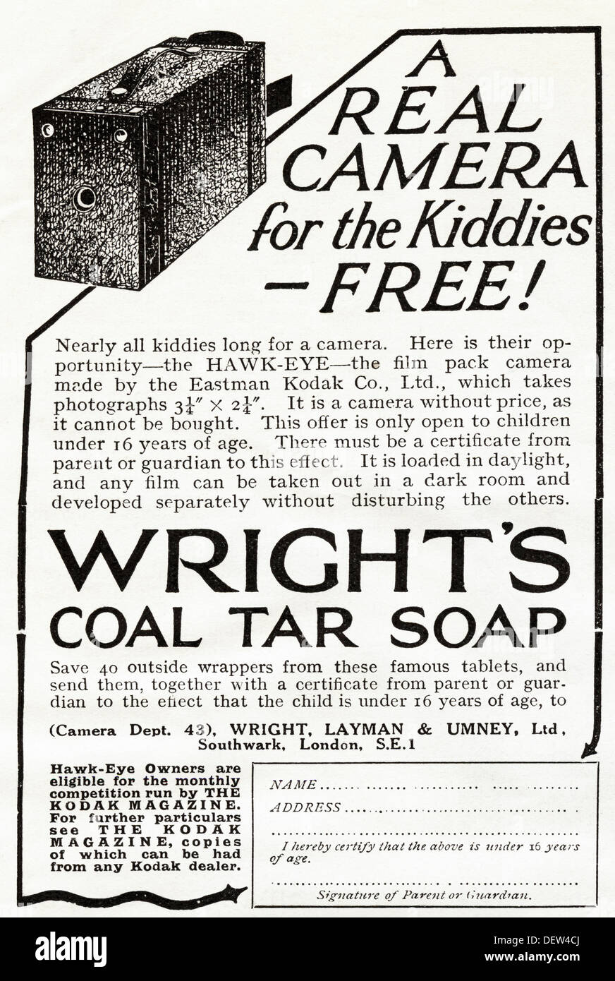 Original 1920s advertisement advertising WRIGHT'S COAL TAR SOAP with ...