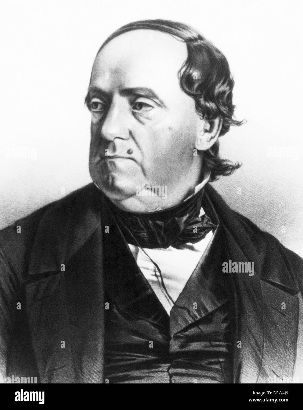 Vintage portrait of Lewis Cass Stock Photo - Alamy