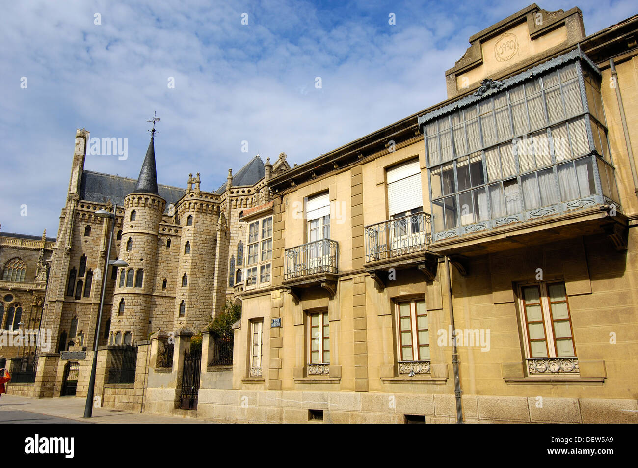 Episcopal palace 1887 1893 by gaudi hi-res stock photography and images ...