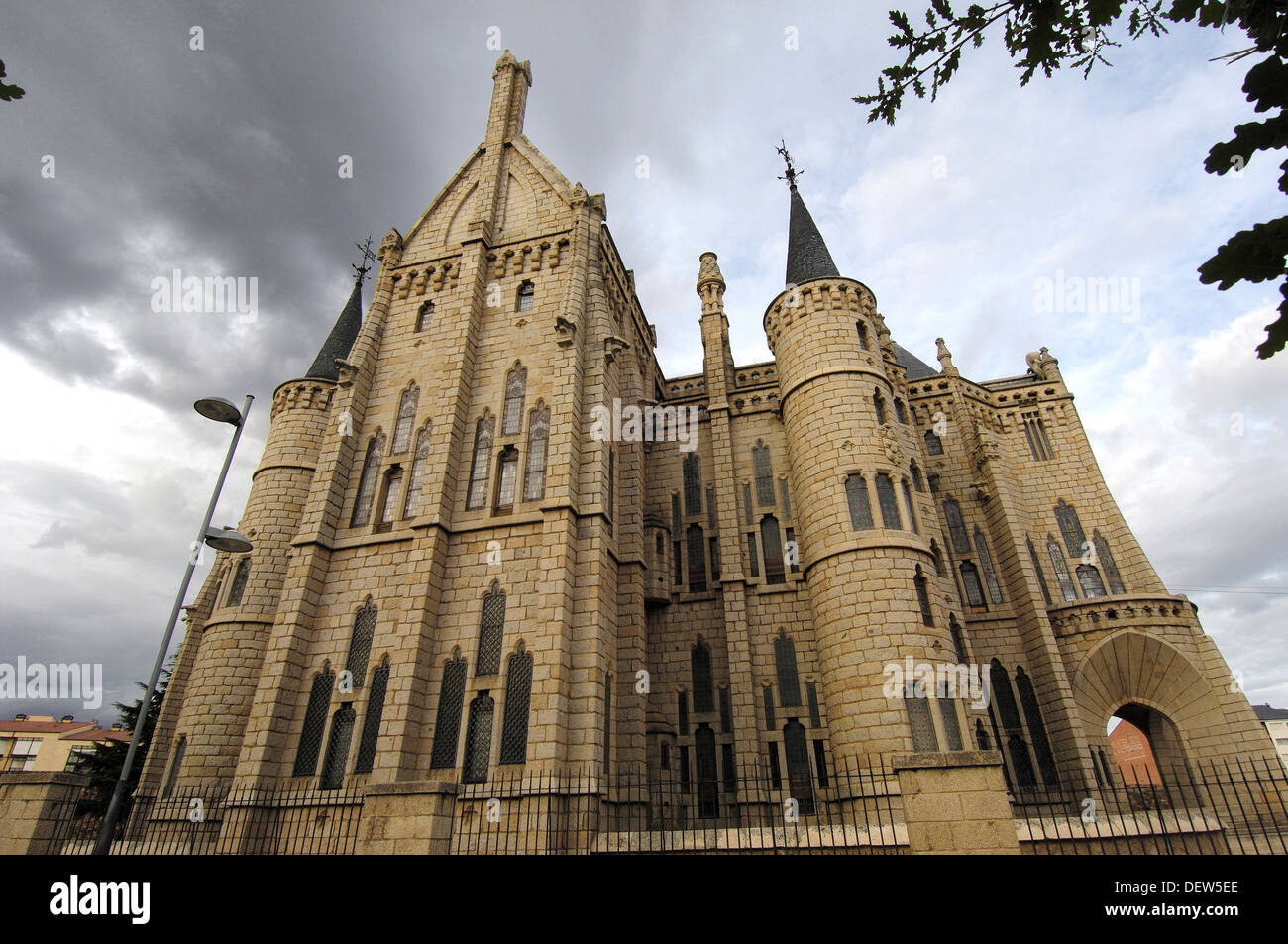 Episcopal Palace 1887 1893 By Gaudi High Resolution Stock Photography ...