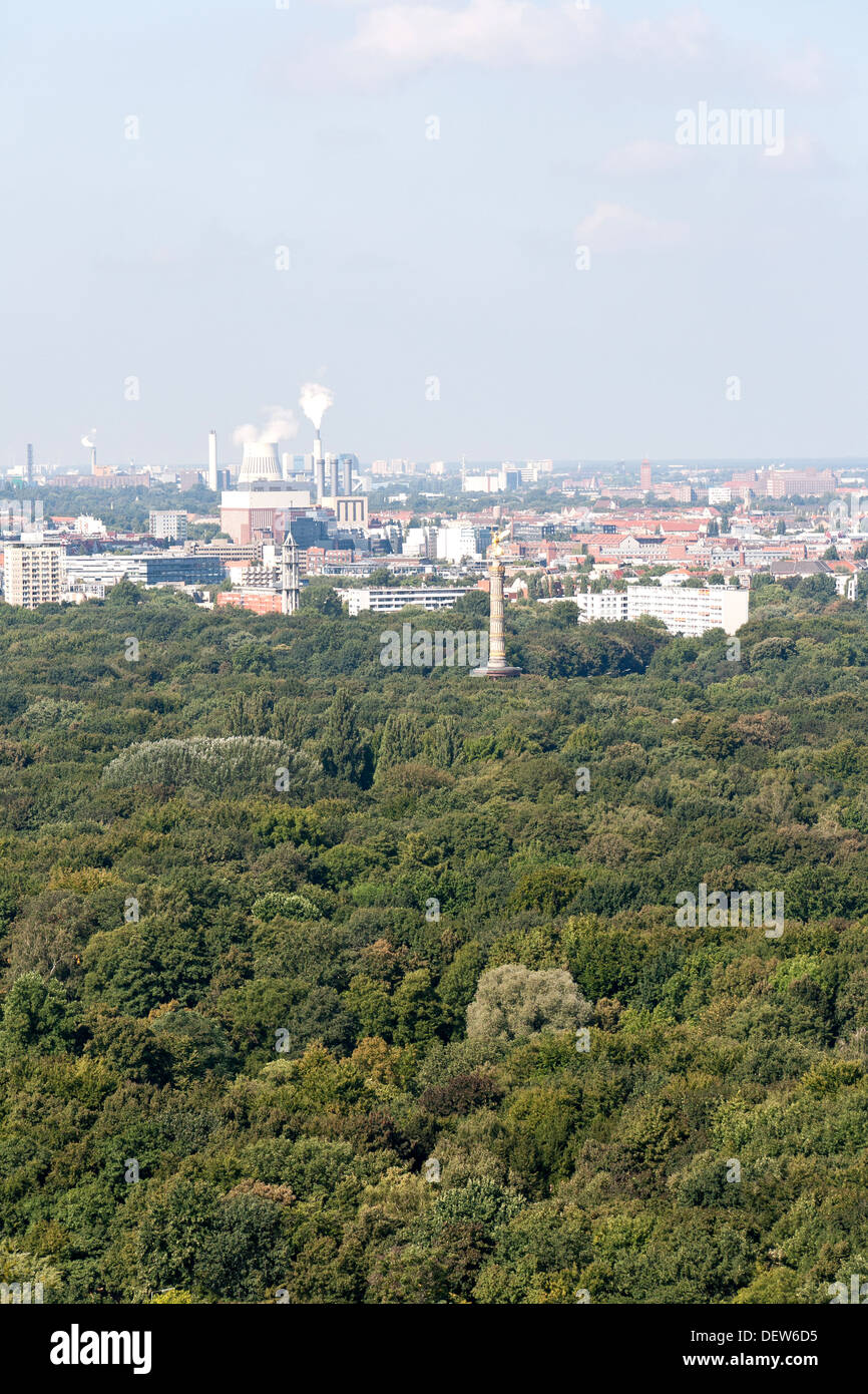 View from panoramapunkt, Potsdamer Platz over Berlin cityscape Stock ...
