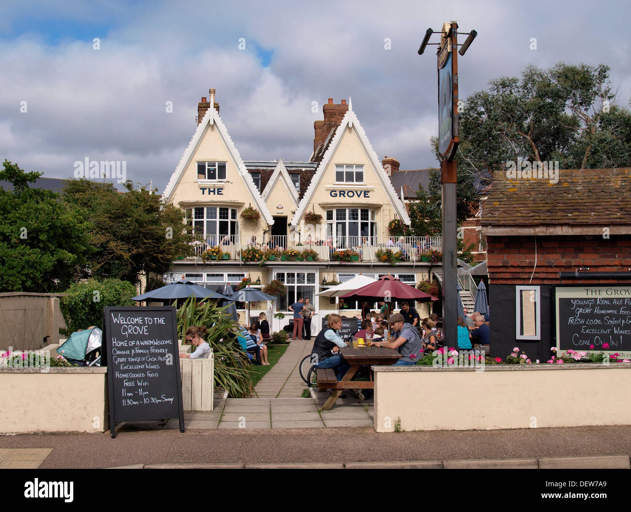 The Grove Pub, Exmouth seafront, Devon, UK 2013 Stock Photo - Alamy