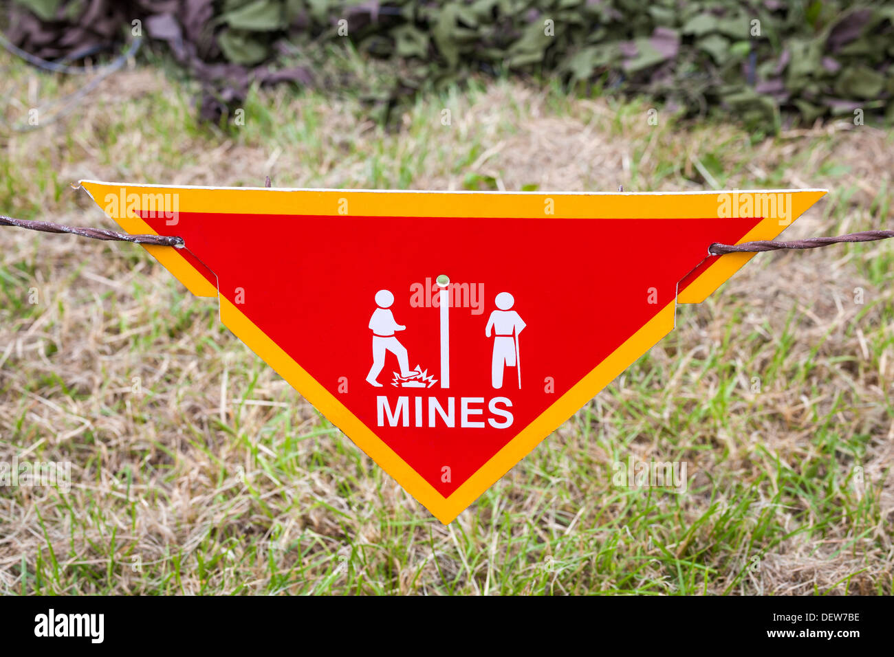 Minefield warning sign hi-res stock photography and images - Alamy