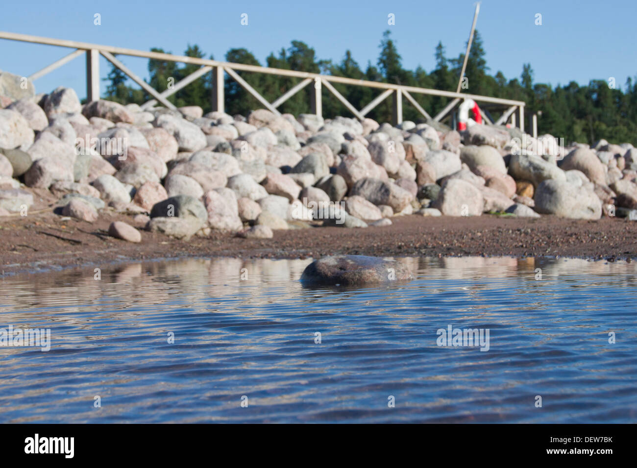 Swim jetty saaroniemi beach hi-res stock photography and images - Alamy