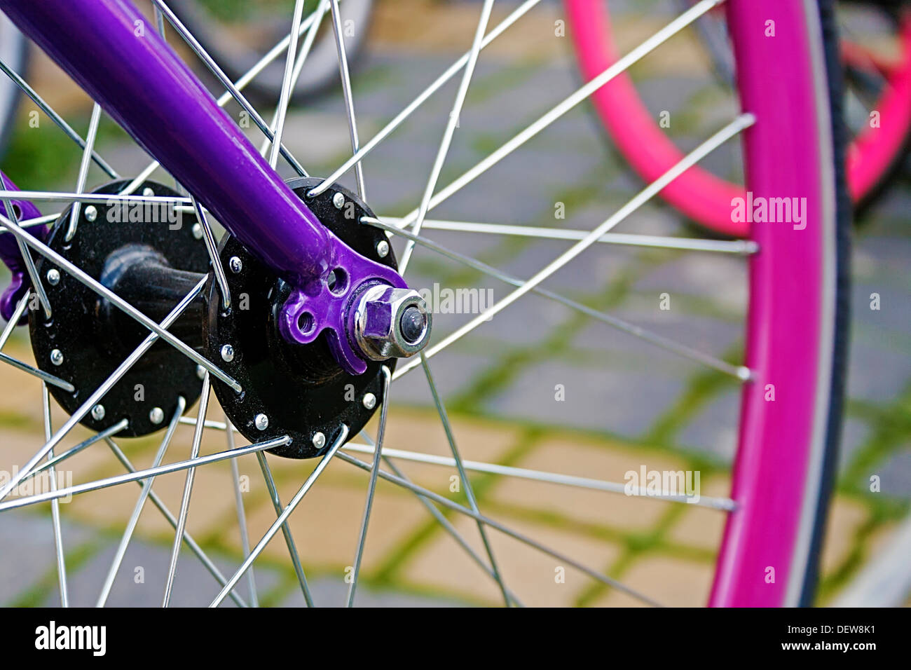 Front bike wheels hi-res stock photography and images - Alamy