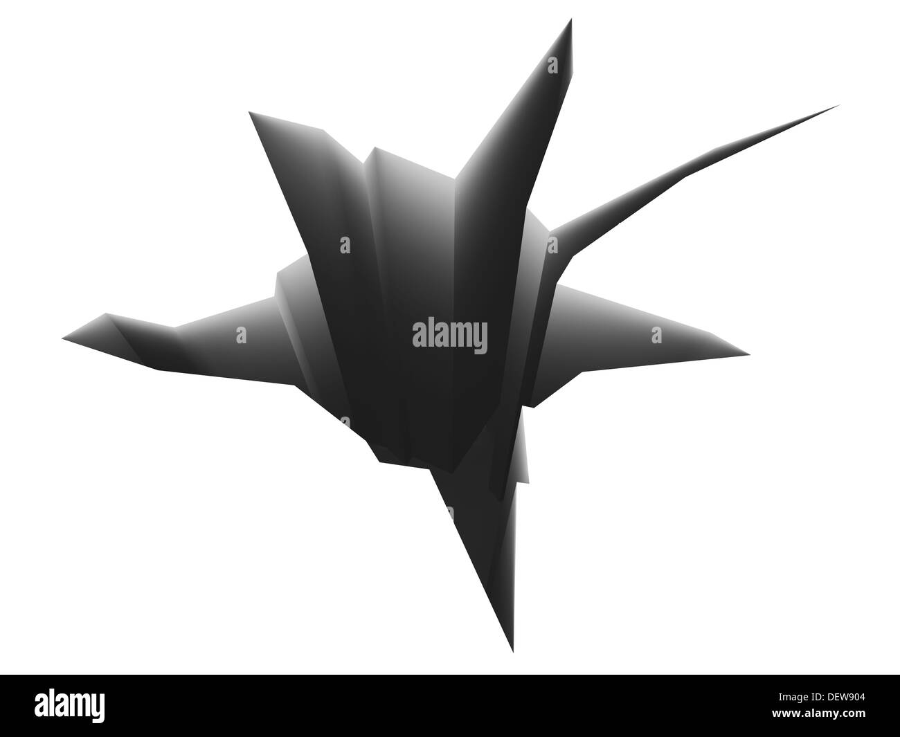 A crack in the Floor. 3D rendered Illustration Stock Photo - Alamy