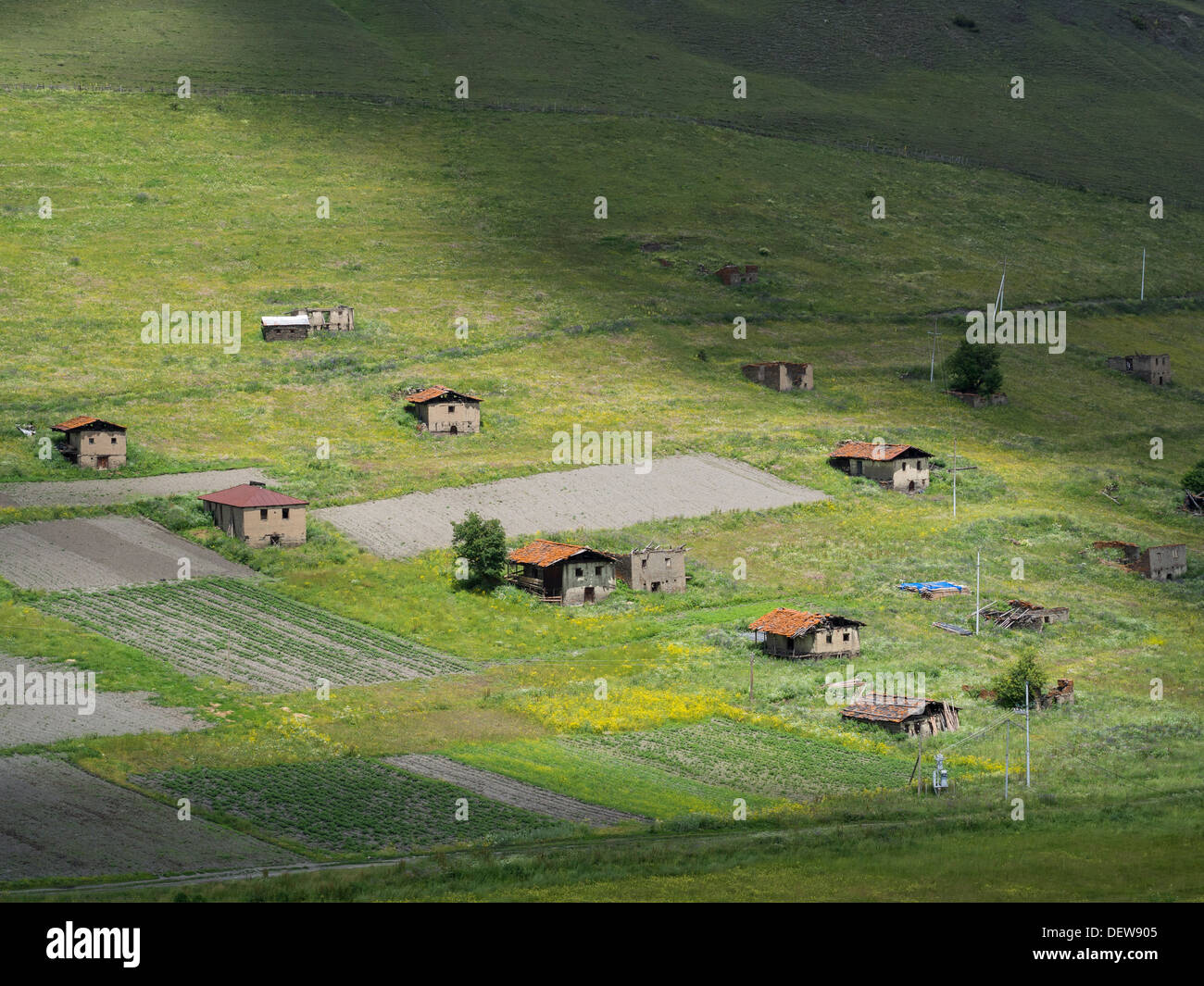 Shenako village in Greater Caucasus, Tusheti region, Georgia Stock ...