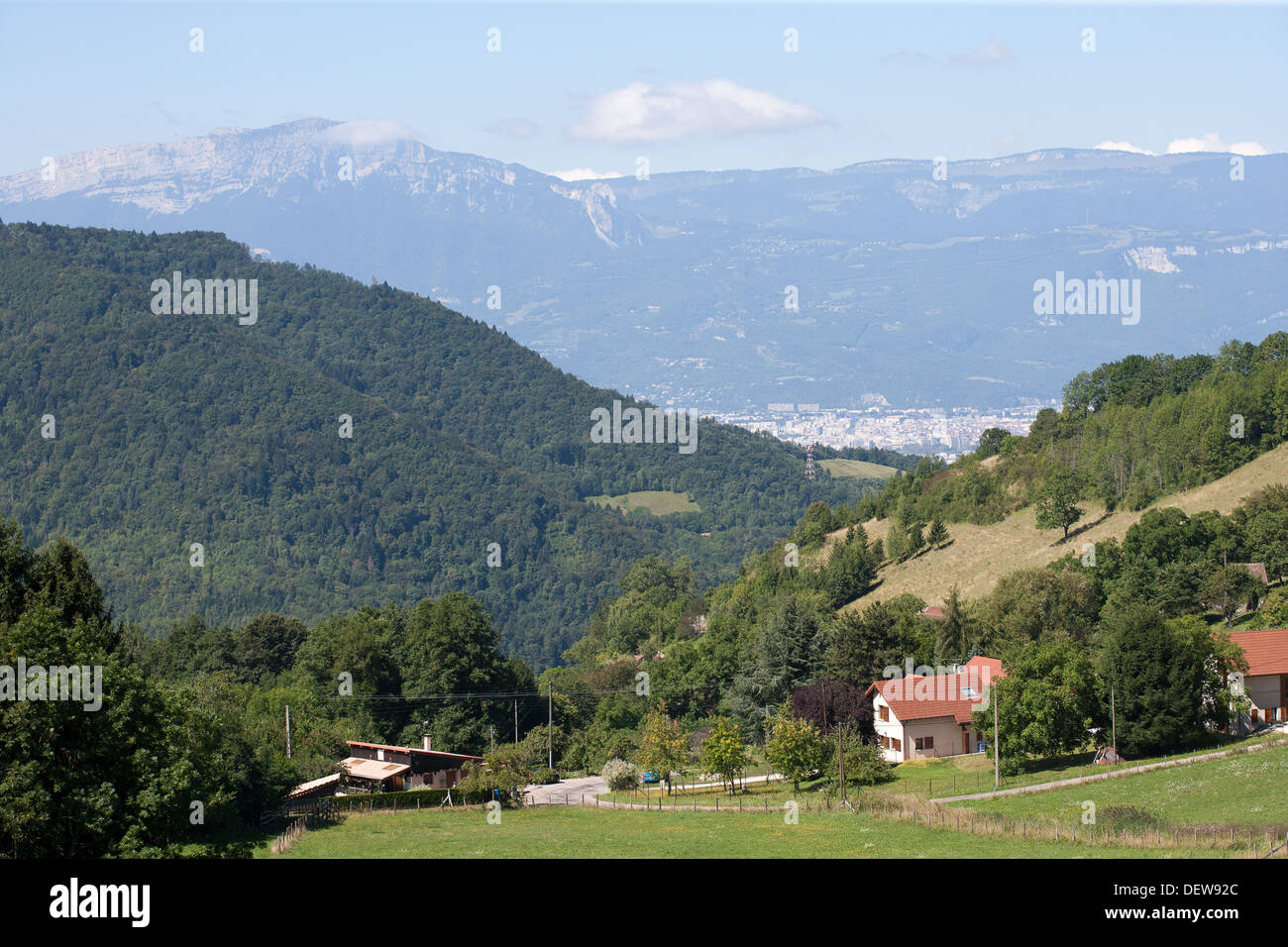 Revel alpine village near Grenoble Rhone Alps Alpes France Stock Photo ...