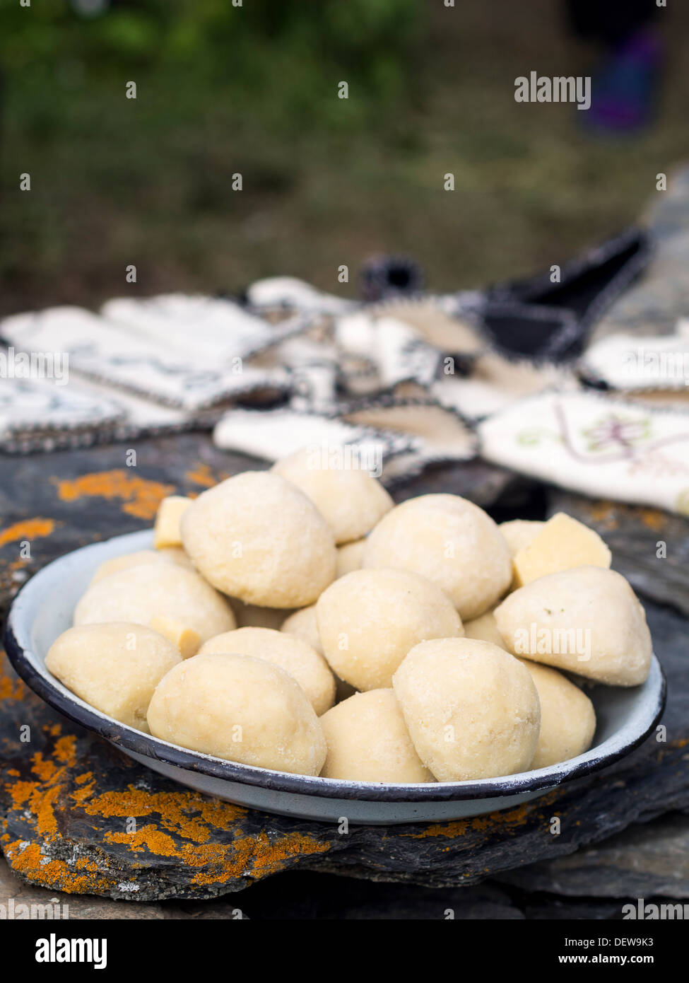 Kalti, traditional dairy product of Tusheti region, Georgia Stock Photo ...