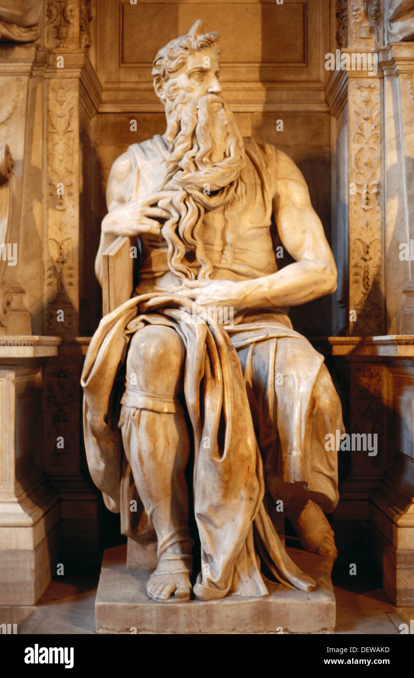 Moses statue by michelangelo hi-res stock photography and images - Alamy