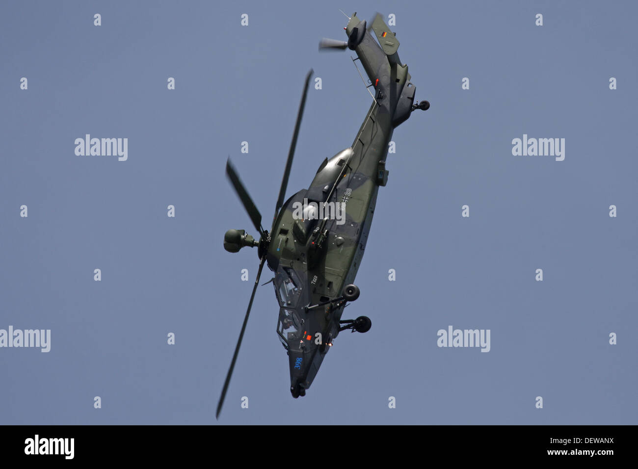Military helicopter during air performance Stock Photo - Alamy