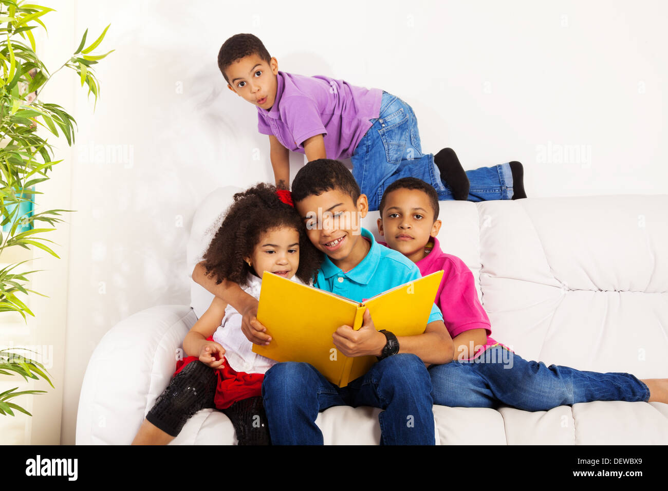 Four brothers one sister hi-res stock photography and images - Alamy