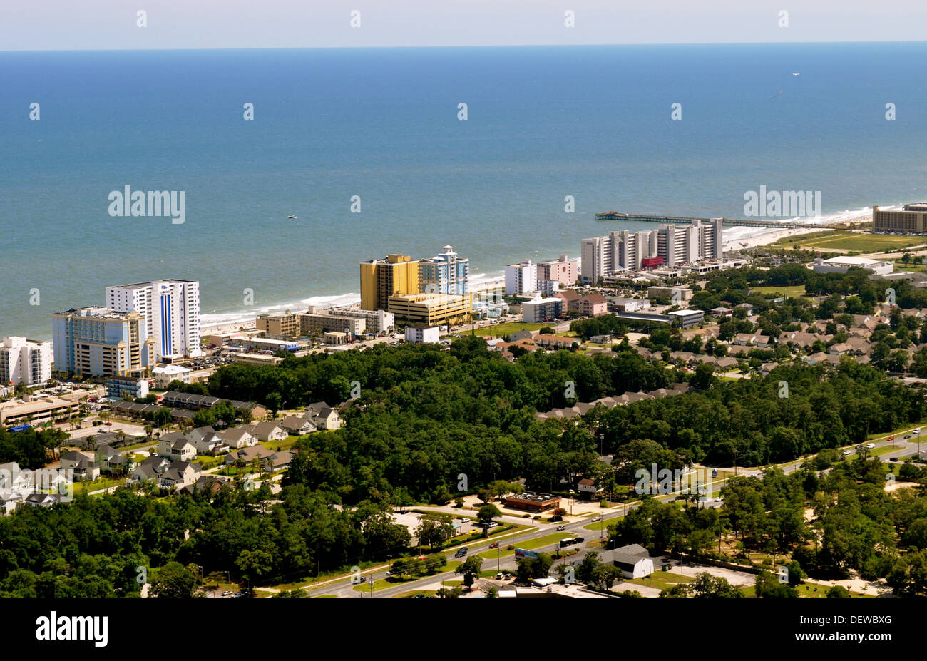 Myrtle Beach - Aerial View Stock Photo - Alamy