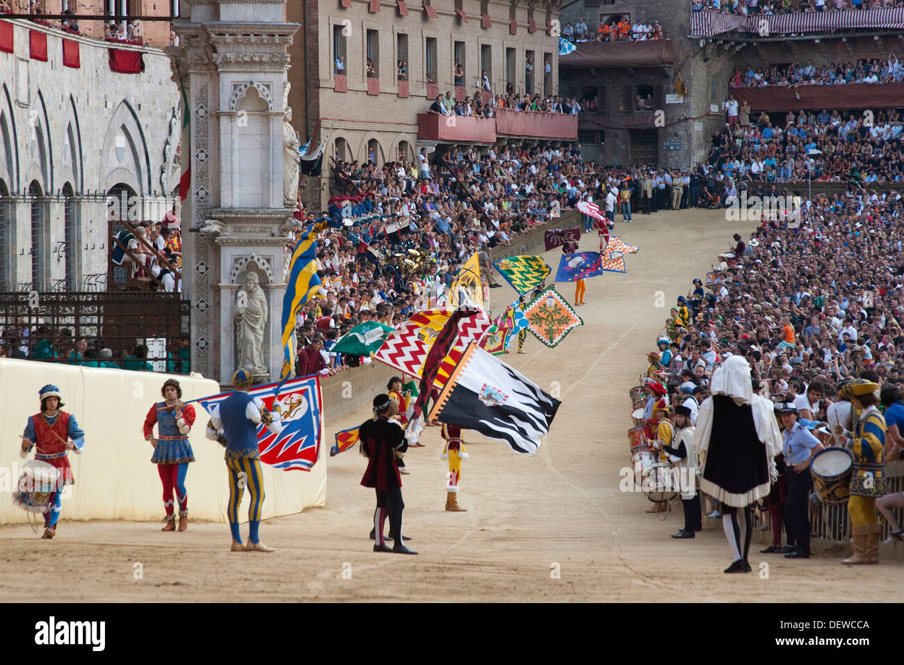 Palio siena flags hi-res stock photography and images - Alamy