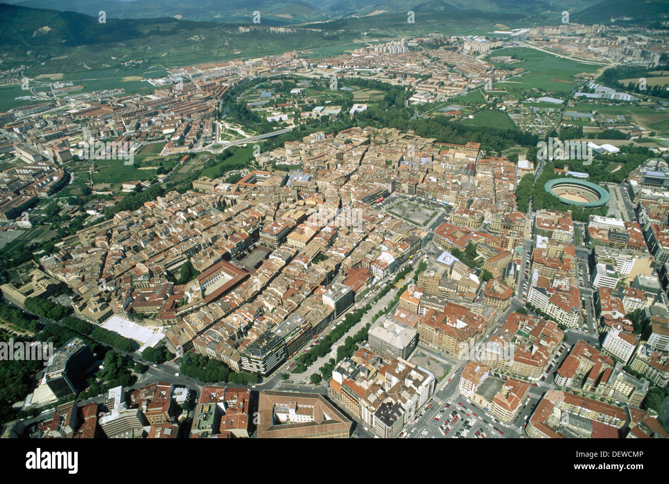 Aerial view of pamplona navarra hi-res stock photography and images - Alamy
