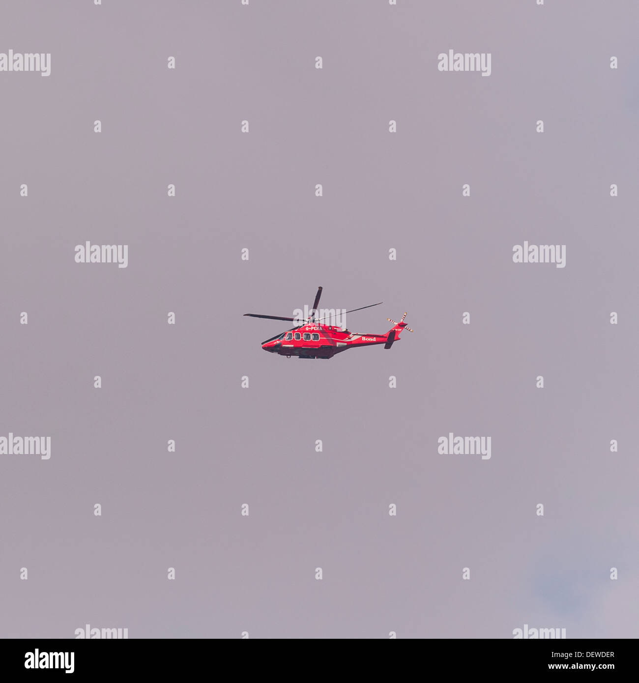 A red helicopter Stock Photo - Alamy