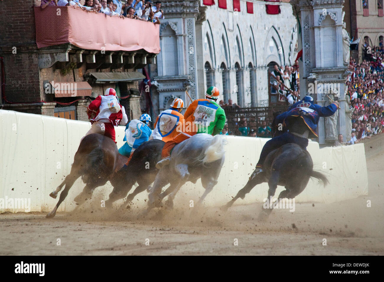 race, palio of siena, siena, tuscany, italy, europe Stock Photo - Alamy