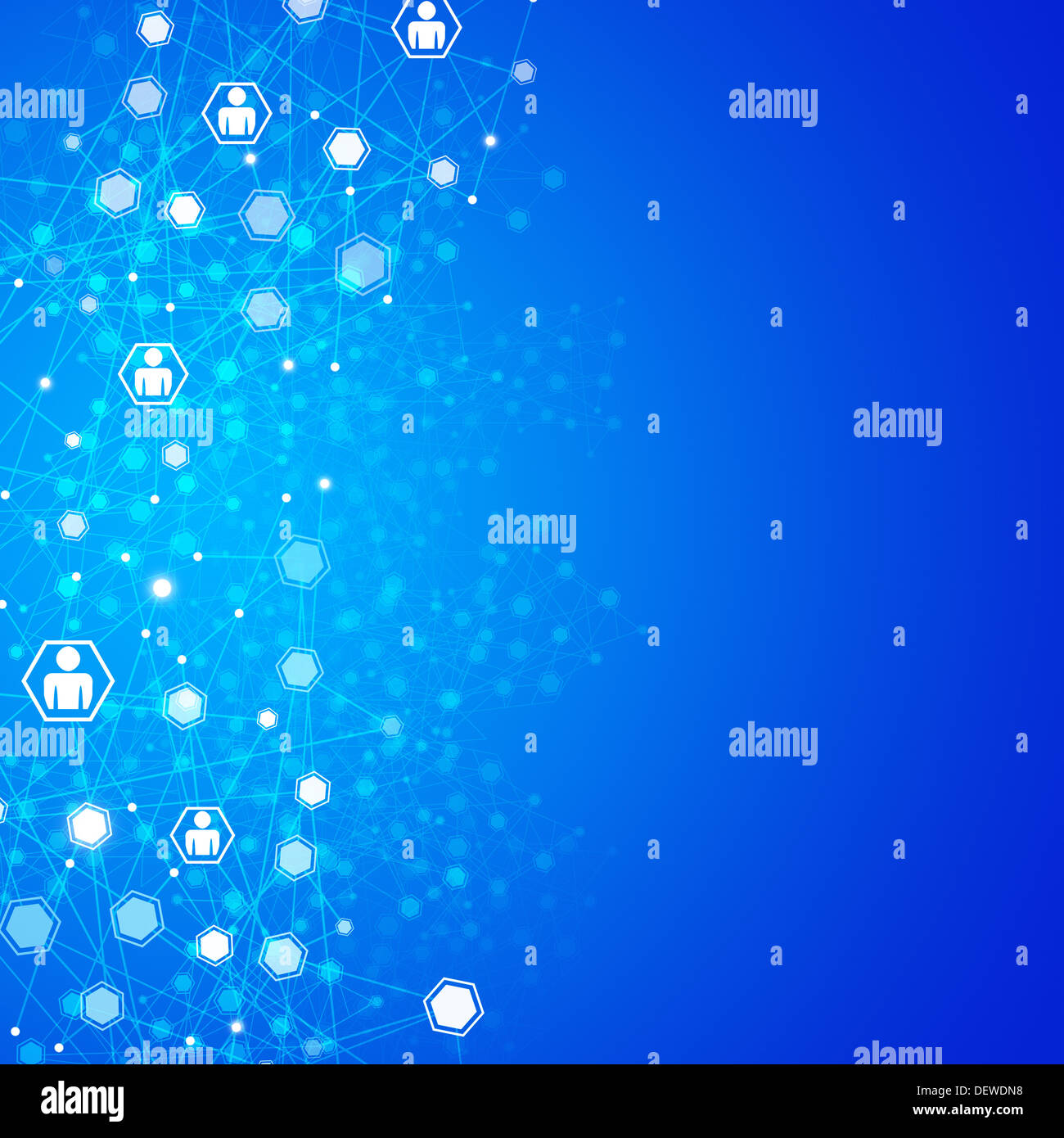 abstract net global connections concept blue background Stock Photo - Alamy