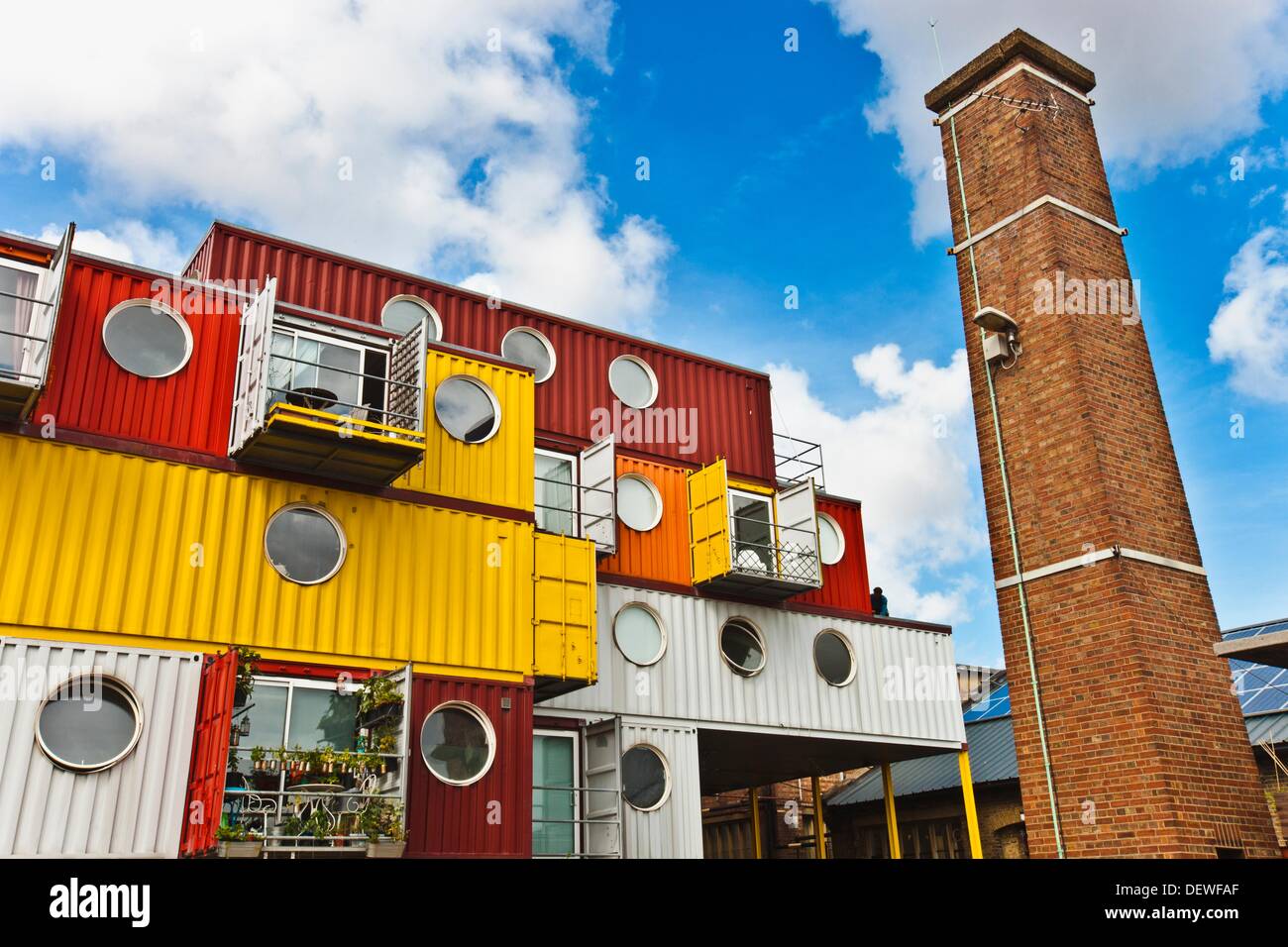 Container City,Trinity Buoy Wharf,London,England,United Kingdom Stock ...