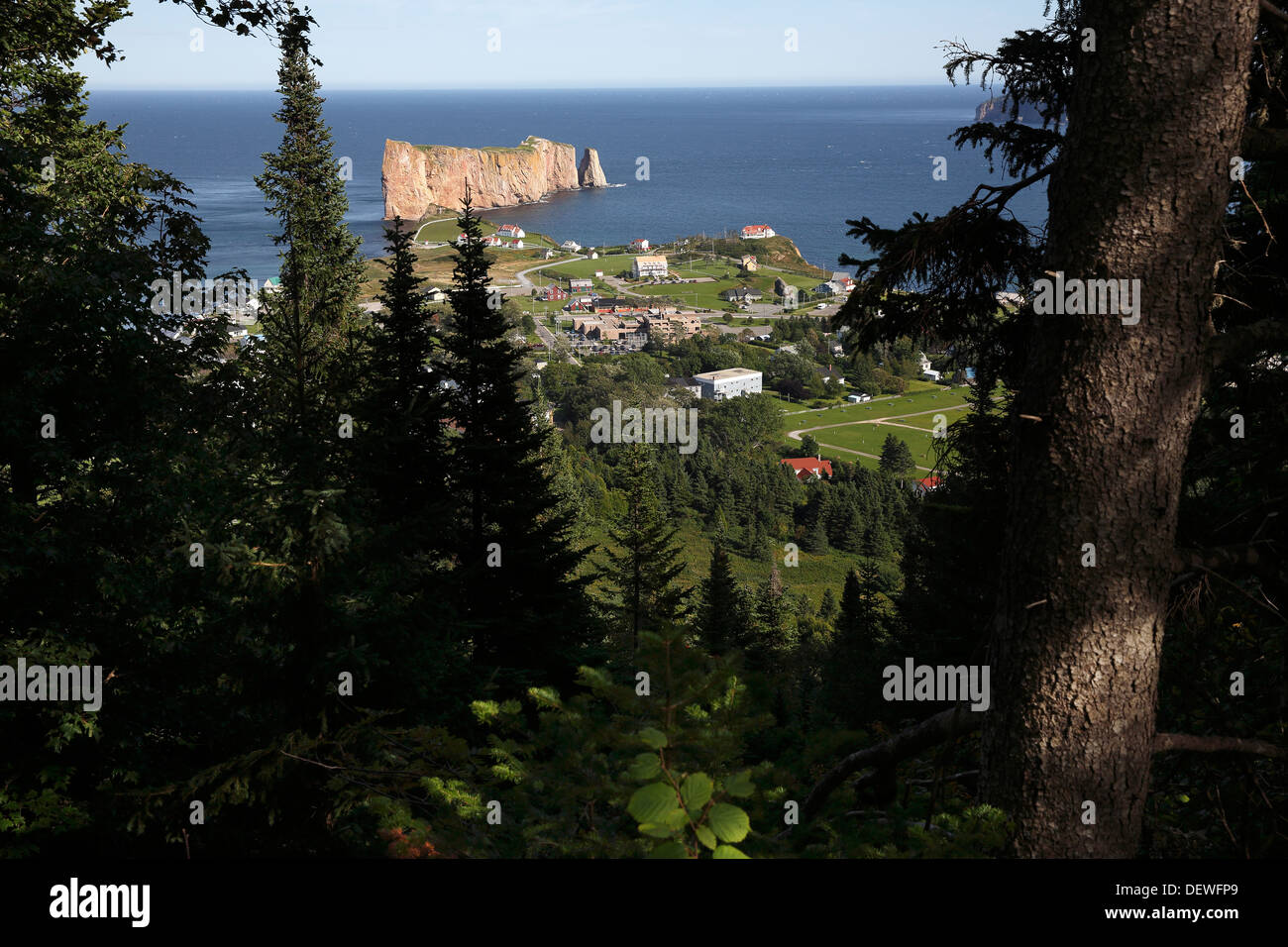 Percé Rock, Québec, Canada, seen from Mont Saint-Anne Stock Photo - Alamy