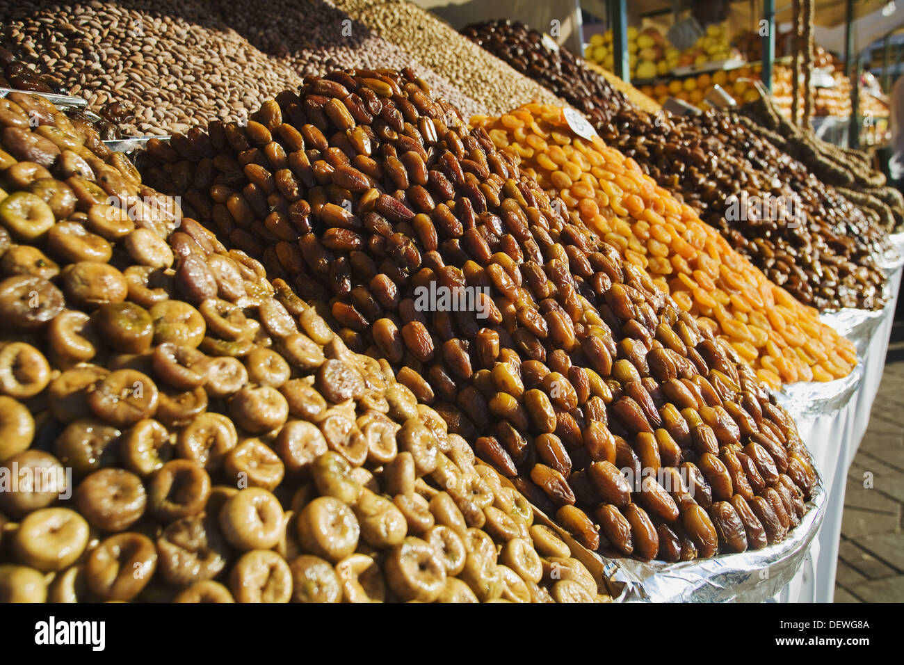 Figs and dried fruits, Marrakech, Morocco Stock Photo, Royalty Free ...