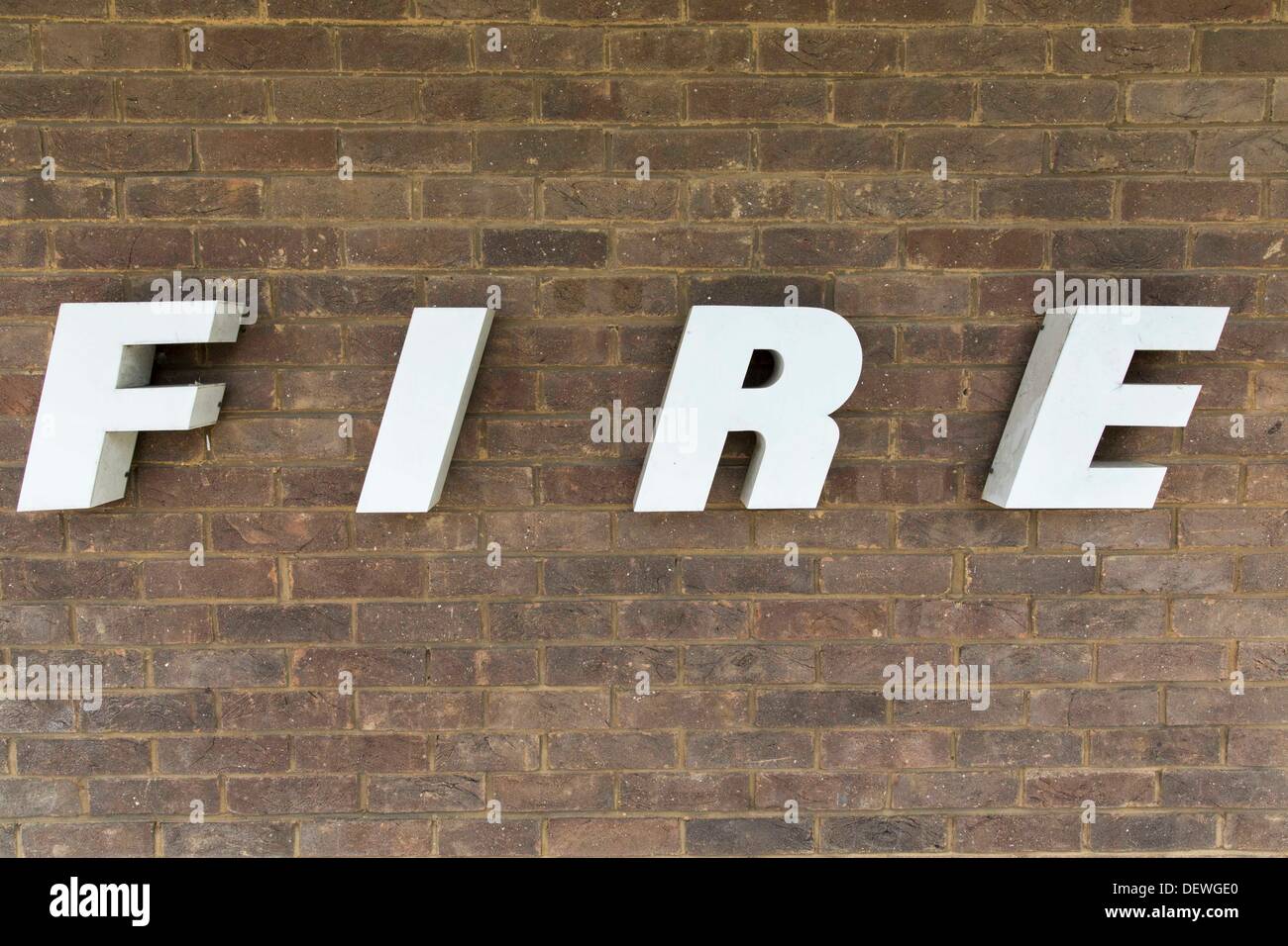 Southend-on-Sea, 24th Sept, 2013. fire station sign. Members of the ...