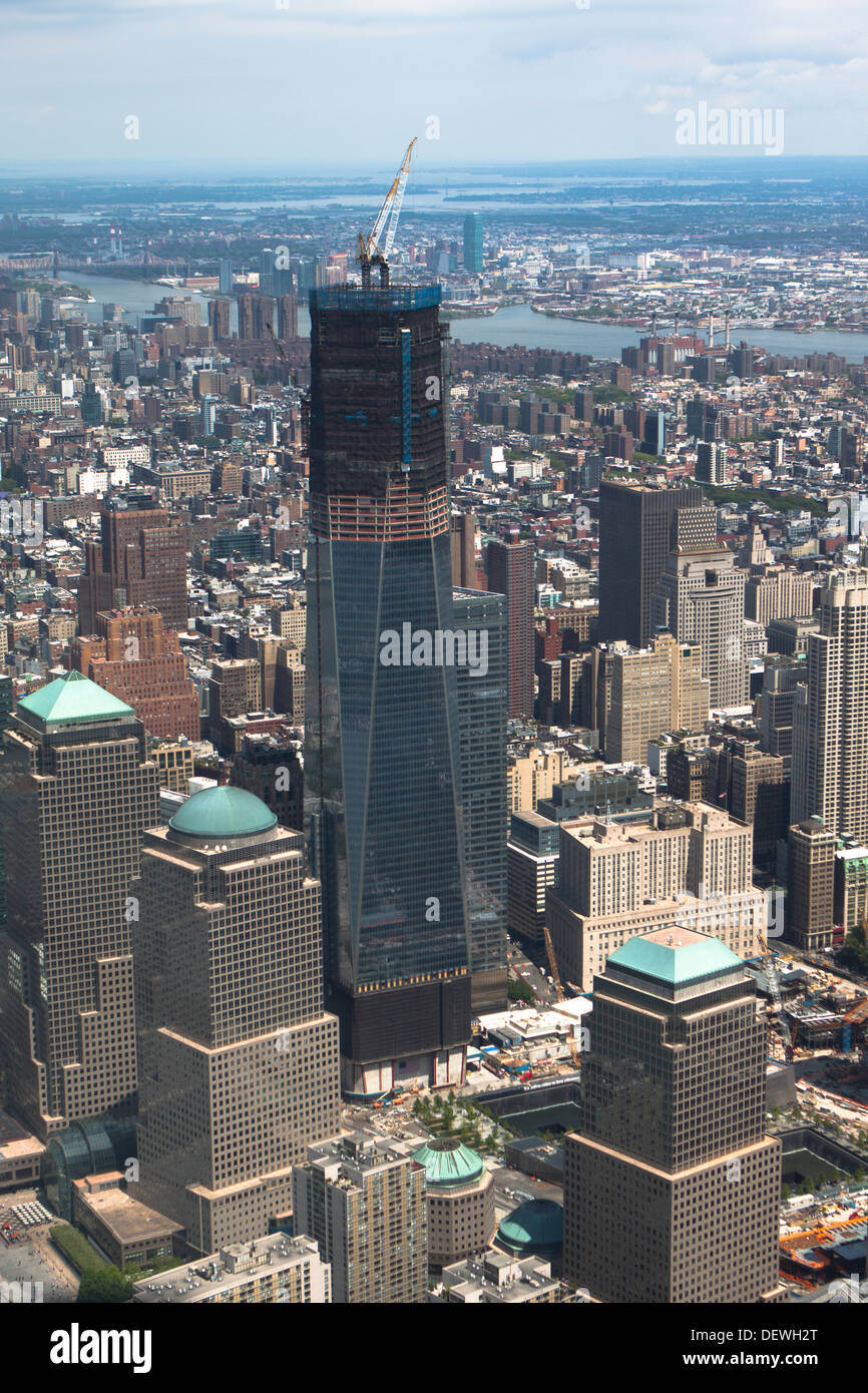 Aerial view of Manhattan, New York City, NY USA Stock Photo - Alamy