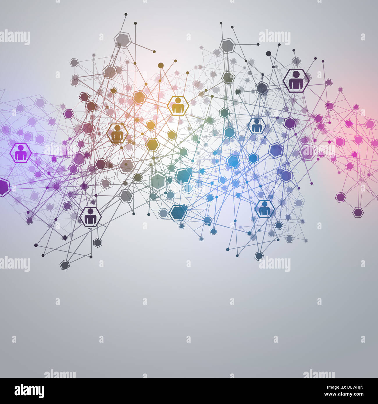 abstract net global connections concept black and white background ...