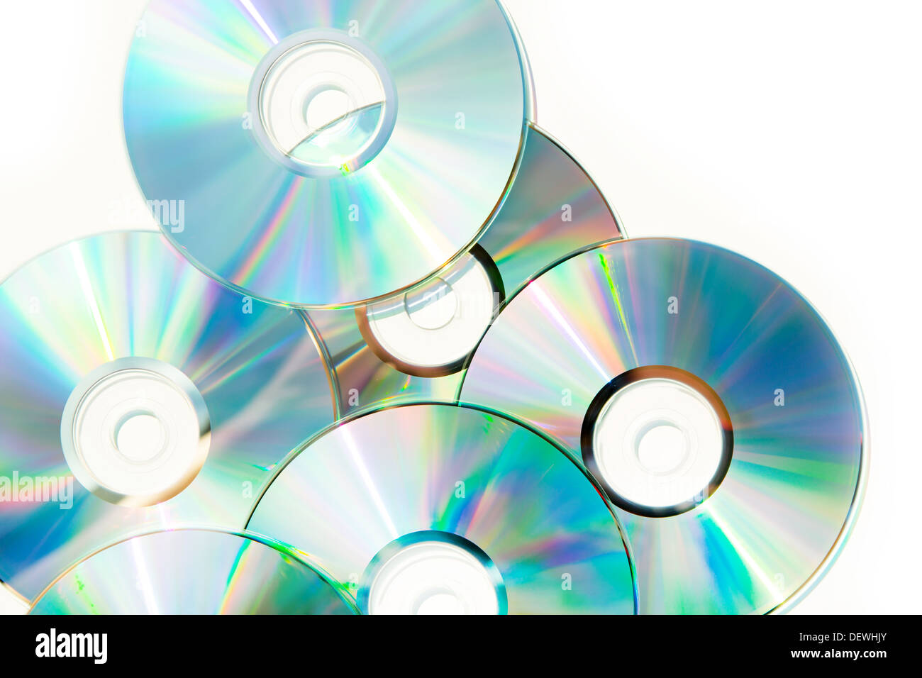 Optical Data storage with a bright and vivid color spectrum Stock Photo ...