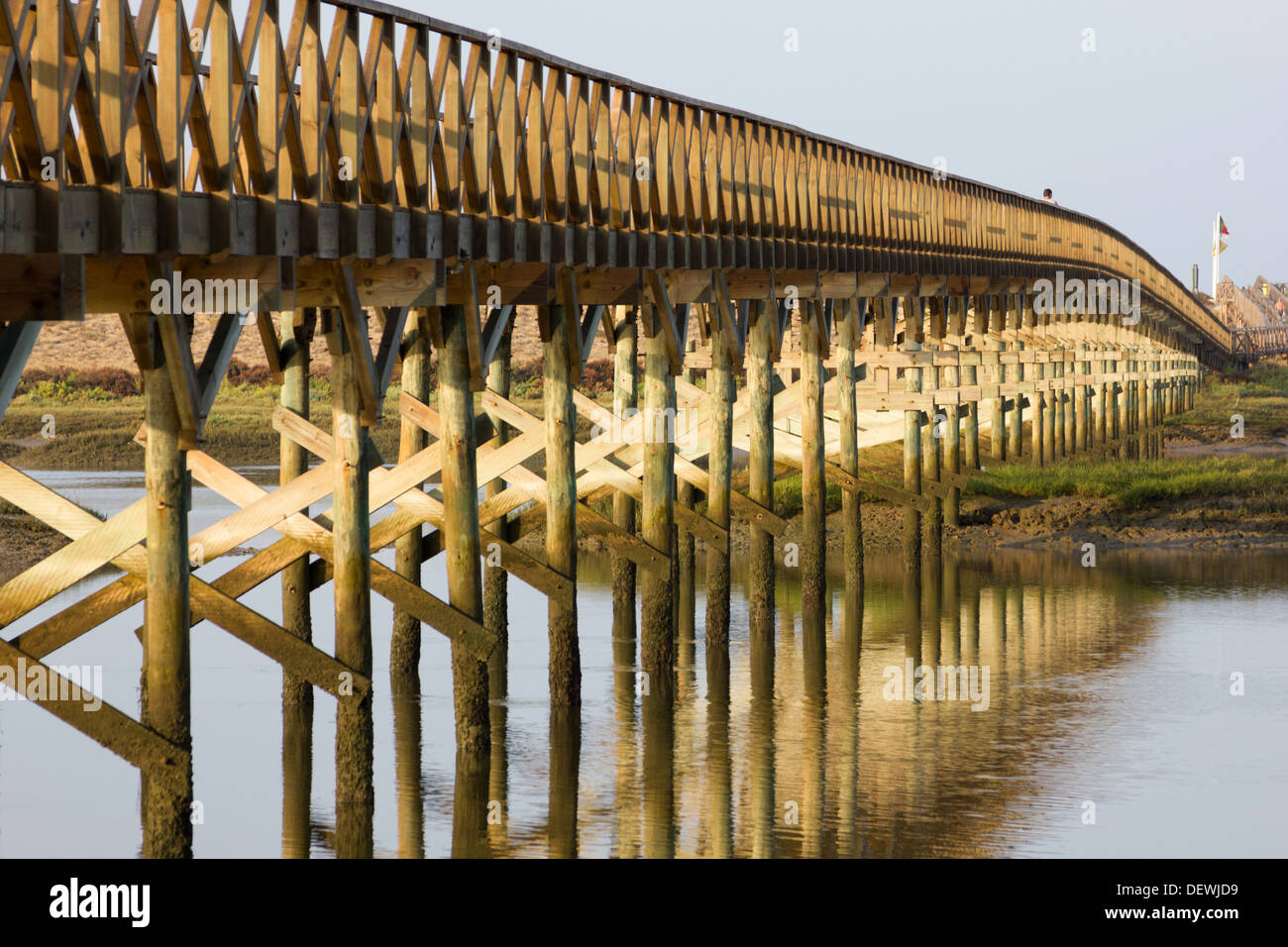 Wooden footbridge hi-res stock photography and images - Alamy