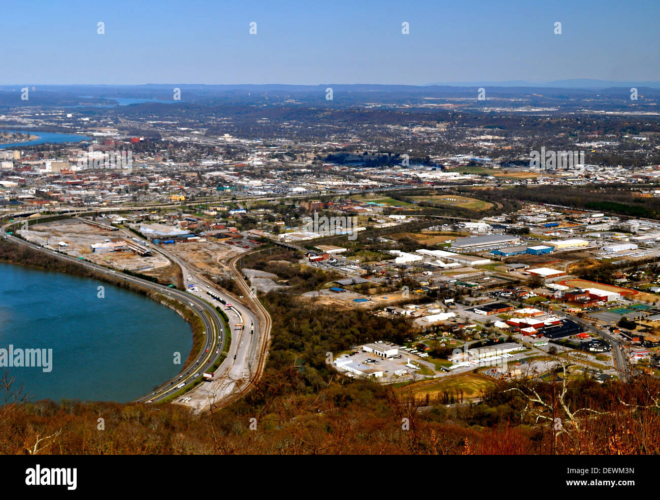 Point Park Overlook - Chattanooga, Tennessee - USA Stock Photo - Alamy