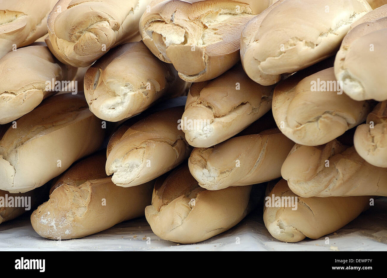 Bread at Santa Lucía country fair. Zumarraga, Urretxu. Guipúzcoa ...