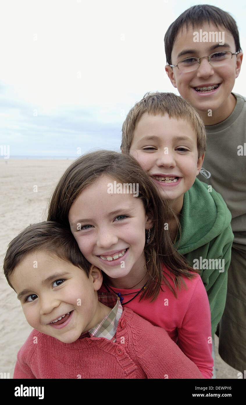 Seven children of the family hi-res stock photography and images - Alamy