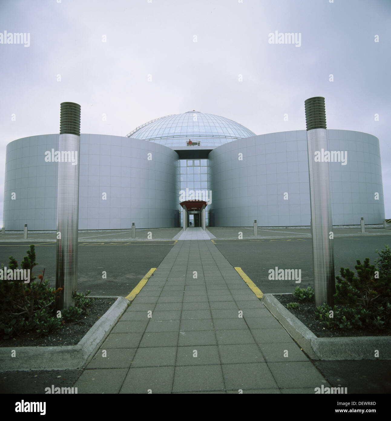 Perlan (The Pearl), hot water storage tanks, rotating restaurant on top ...