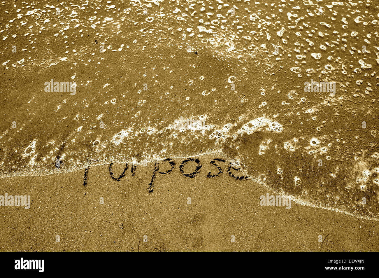 Purpose in the sand Stock Photo - Alamy