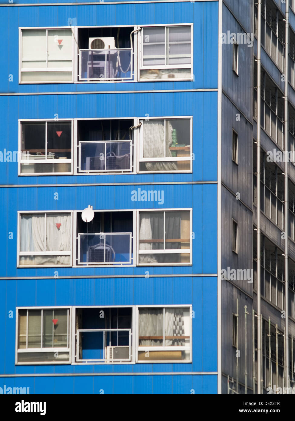 Facades Of Japanese Buildings In Tokyo High Resolution Stock ...