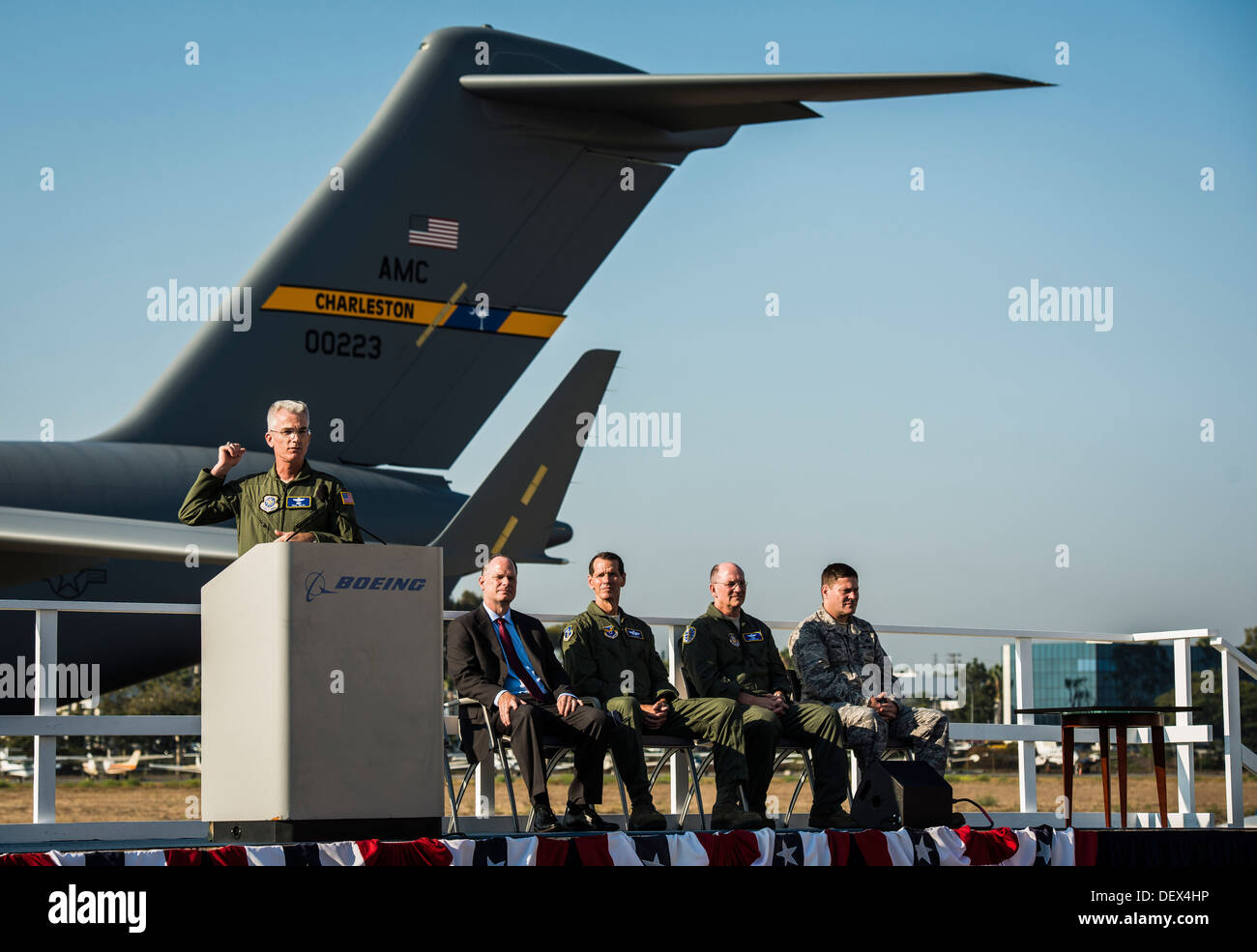 Gen. Paul Selva, Air Mobility Command commander, speaks to Boeing ...