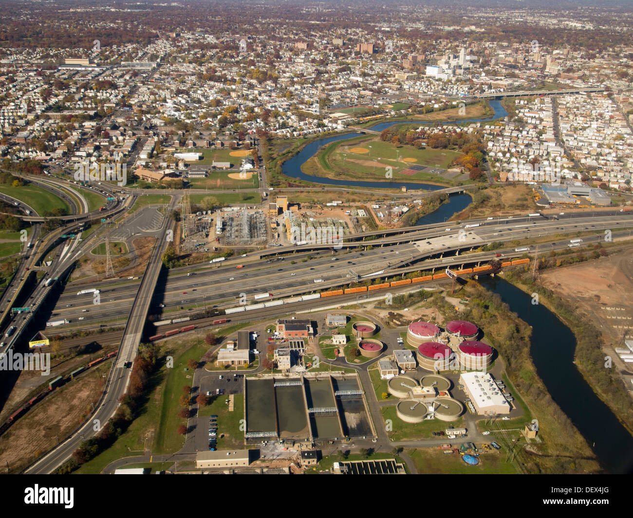 Aerial neighbourhood energy hi-res stock photography and images - Alamy