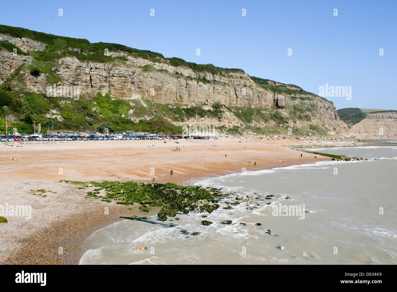 beach and cliffs Hastings East Sussex England UK Stock Photo - Alamy