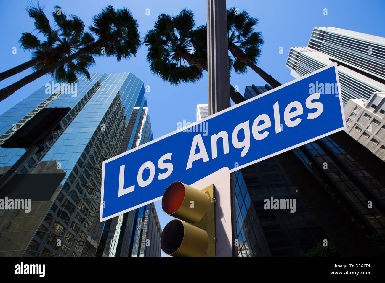 Los angeles road sign hi-res stock photography and images - Alamy