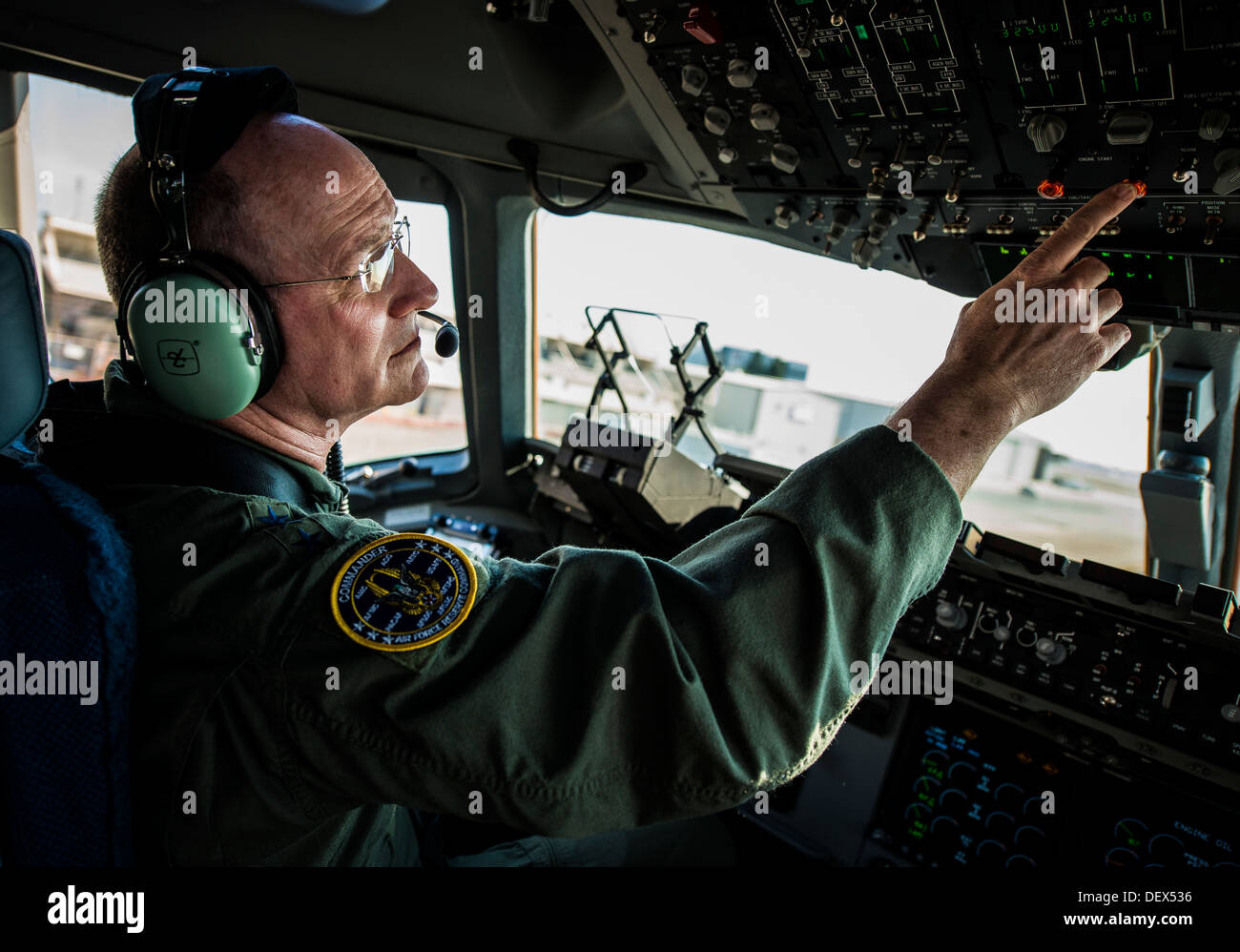 Lt. Gen. James Jackson, Air Force Reserve commander, performs pre ...