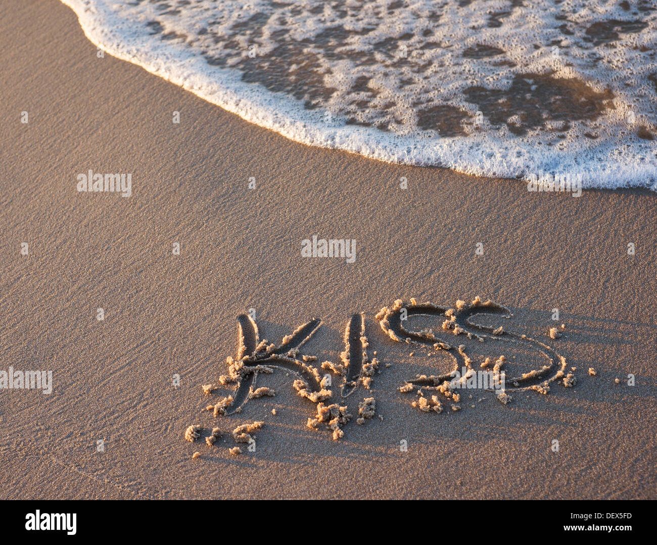 Kiss word hi-res stock photography and images - Alamy
