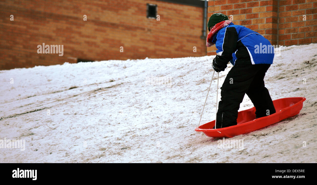 Person sledding hi-res stock photography and images - Alamy