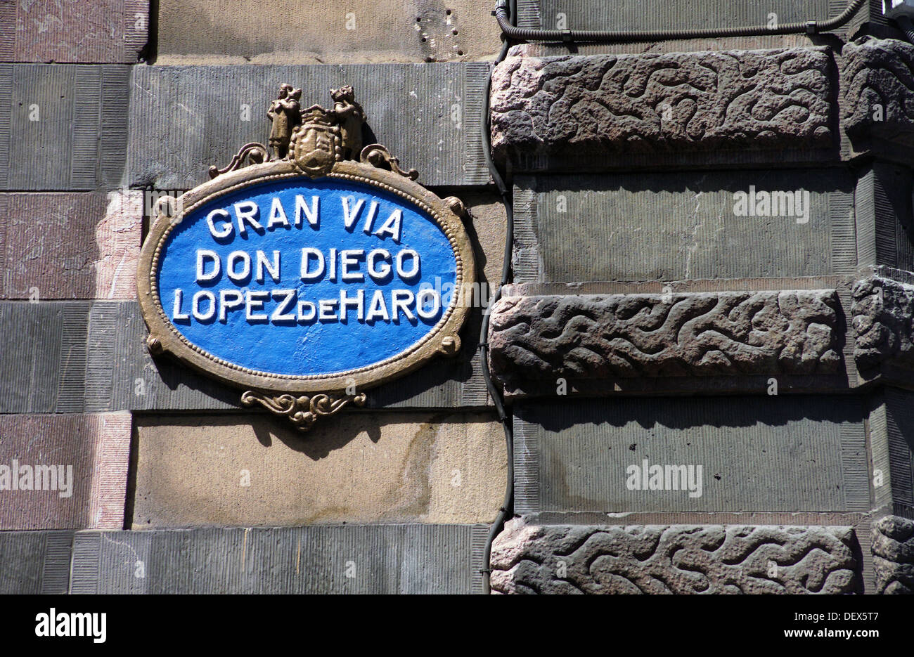 Bilbao gran via de don diego lopez hi-res stock photography and images ...