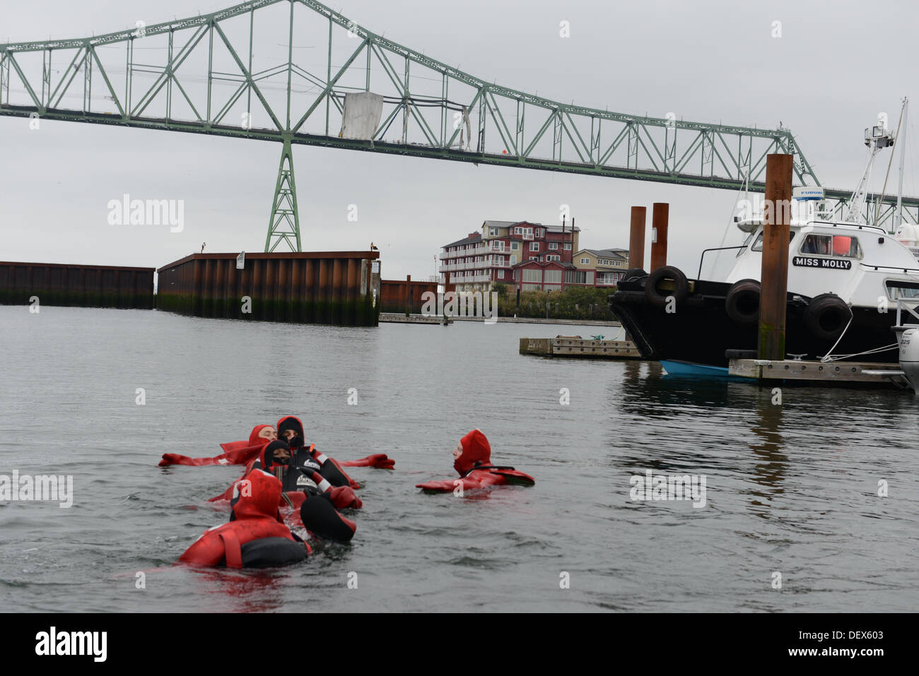 Mike Rudolph (right), course instructor and fishing vessel safety ...