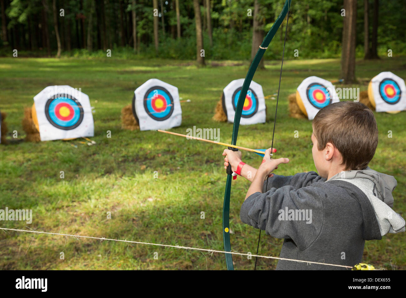 Boy arrow hi-res stock photography and images - Alamy