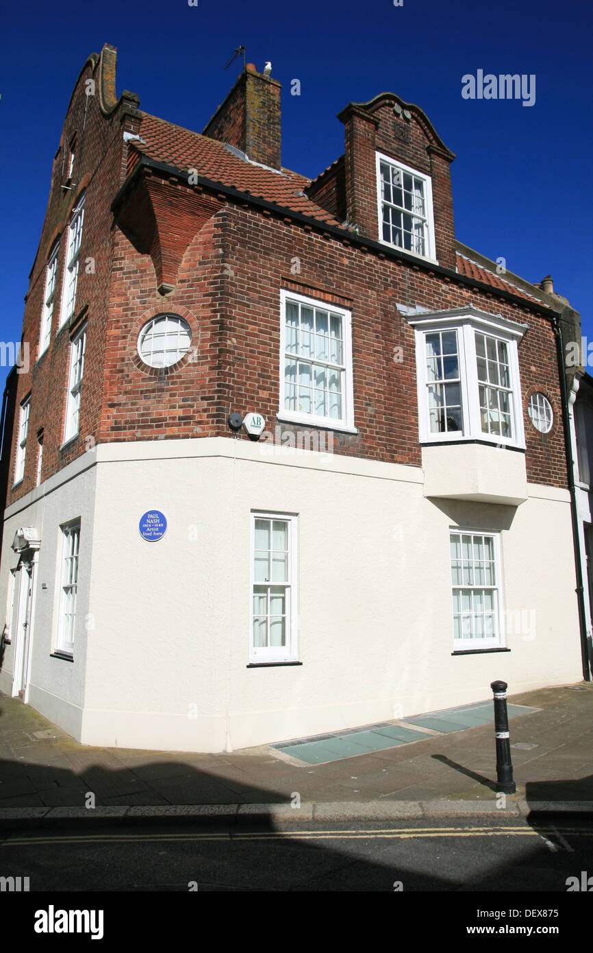 Paul Nash artist lived here 1889 1946 Rye East Sussex England UK Stock ...