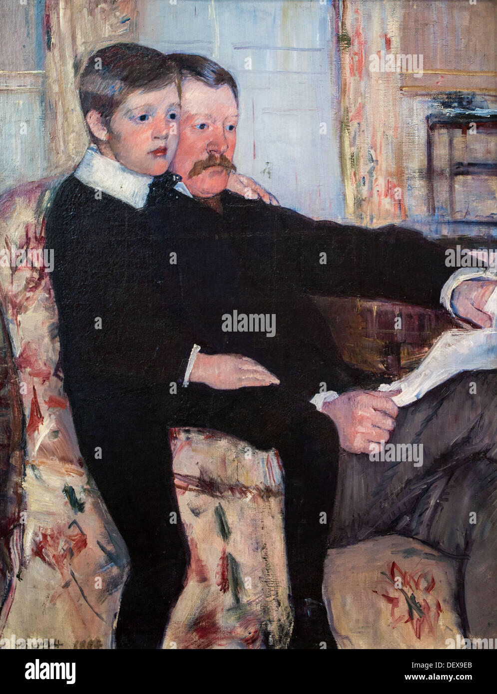 19th century - Portrait of Alexander J.Cassatt and his son, Robert ...