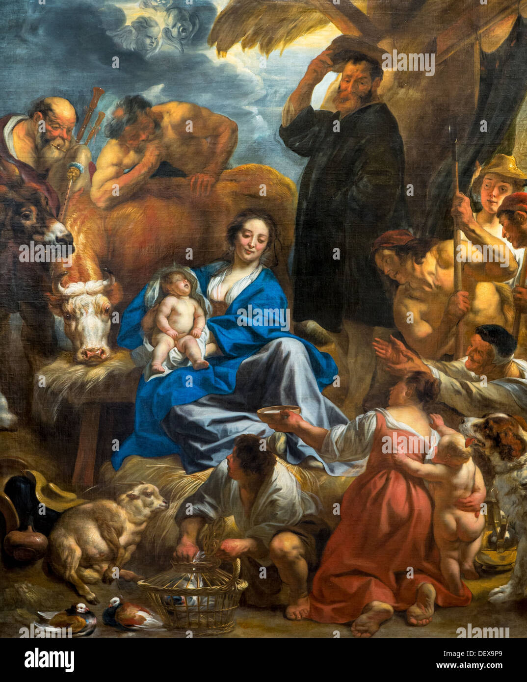 Jesus on donkey hi-res stock photography and images - Alamy